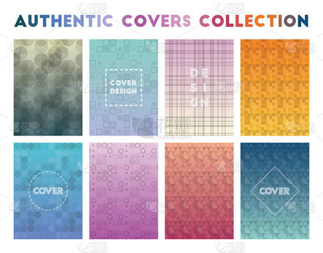 Authentic Covers Collection. Alive geometric patte