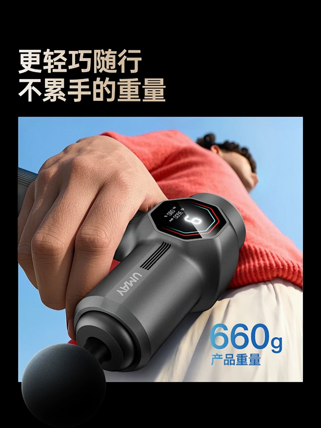 佑美专业级筋膜枪肌肉按摩器放松震动女男生电动肌颈膜枪迷你mini-tmall.com天猫-花瓣网