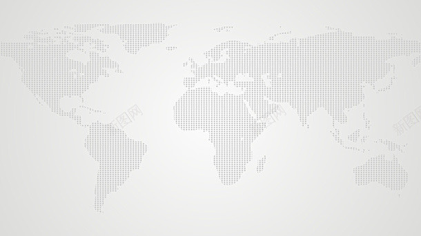 大气灰色世界地图PPT背景3 创意素材