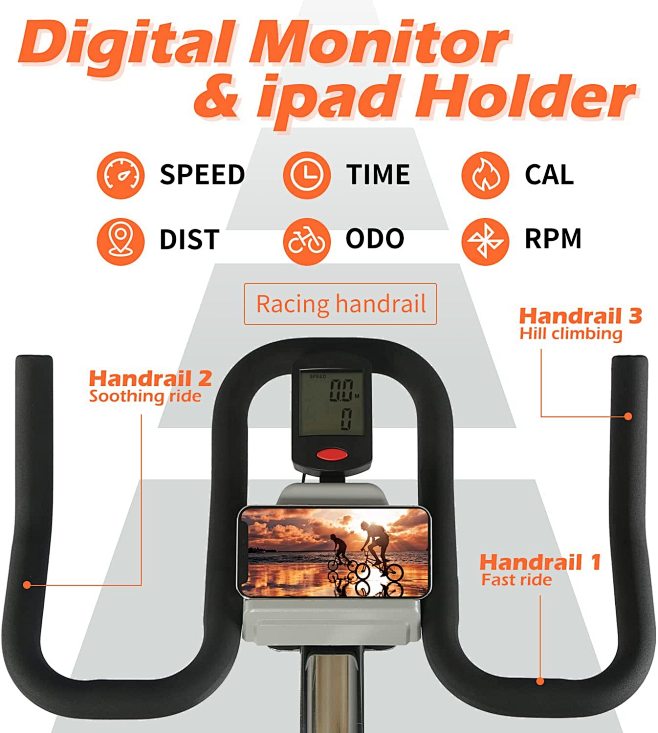 Amazon.com : ADVENOR Magnetic Resistance Exercise Bike, Indoor ...