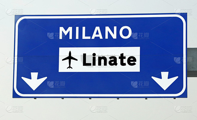 米兰机场的一个大标志叫Linate