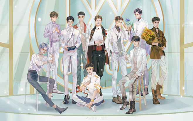 188男团合集系列 水千丞【最后是我】家主团 画师:vb 清明子鹤