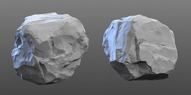 High Poly - Rock 2, Justin Owens : Another high poly sculpt now ...
