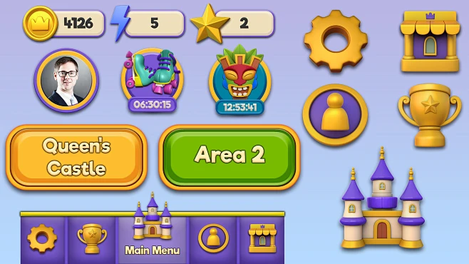 Castle + UI-花瓣网