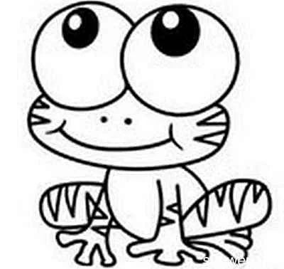 幼儿简笔画青蛙图片-花瓣网