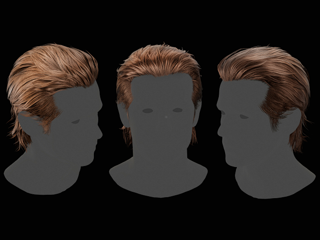 ArtStation - Control - NPC Hair, LITTLE RED ZOMBIES (3)