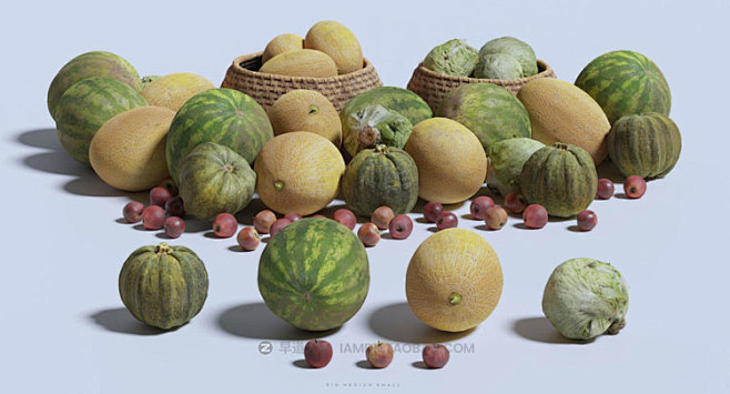 中东集市建筑楼房生活环境物品人物3D模型 Blender/FBX/OBJ/UE-淘宝网