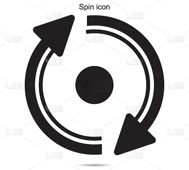 旋转图标设计矢量插图图形的背景