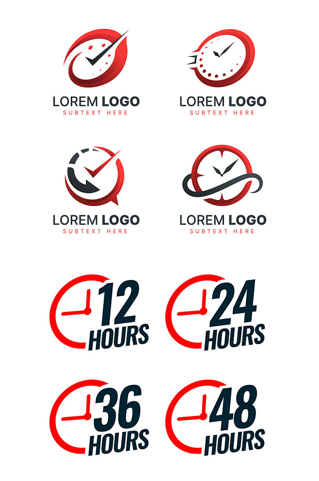 时间LOGO矢量元素