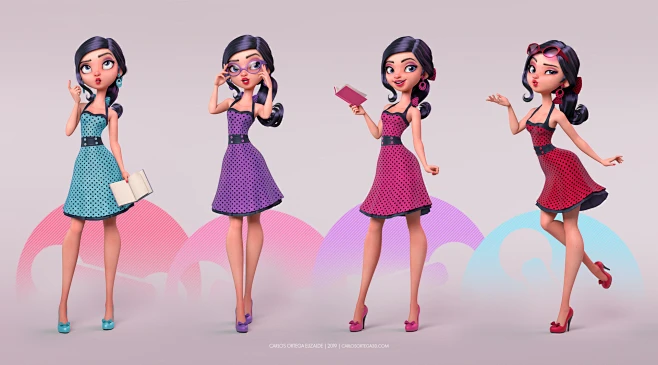 Pinup Girl, Carlos Ortega Elizalde : A "remake" I did last year. I did ...