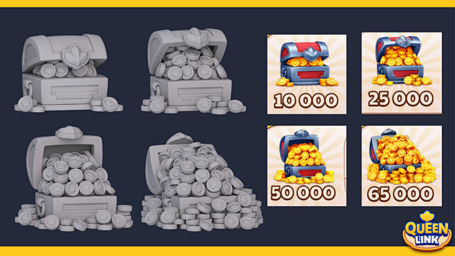 Queen Link N-Path Games Match 3 Game - 3D Casual Game Assets (3)