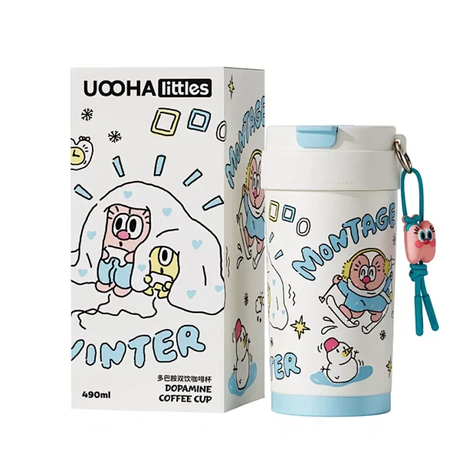 uooha多巴胺咖啡杯陶瓷内胆保温杯 - 小红书-花瓣网