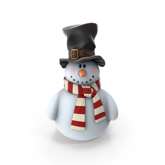 Snowman In Top Hat.G01.2k-花瓣网