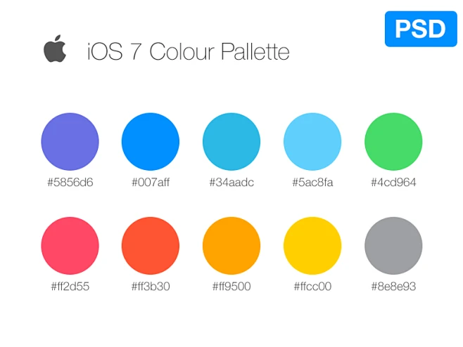 iOS7 Color Pallete-花瓣网