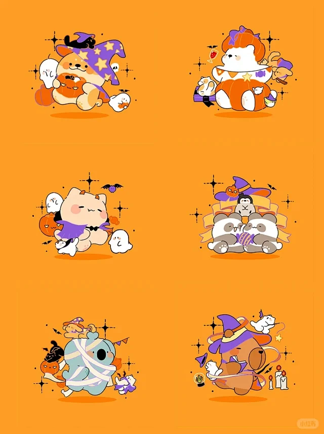 万圣节 - 小红书搜索图片_插画图片素材-花瓣网