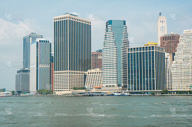 城市天际线,纽约州,天空,美国中大西洋地区,水平画幅,无人,曙暮光,夏天,户外,布鲁克林