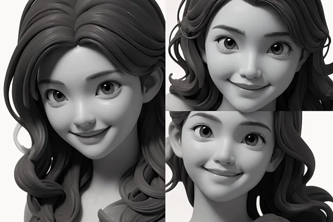 收罗的一些美型迪士尼风格脸型参考-欧美卡通-原画插画,ai,CG参考,脸型,微元素 - ai,CG参考,脸型,原画,设计,欧美,卡通,Q萌 - Element3ds.com!-花瓣网