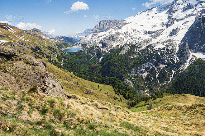 Viel del Pan山路，Canazei，白云岩，意大利