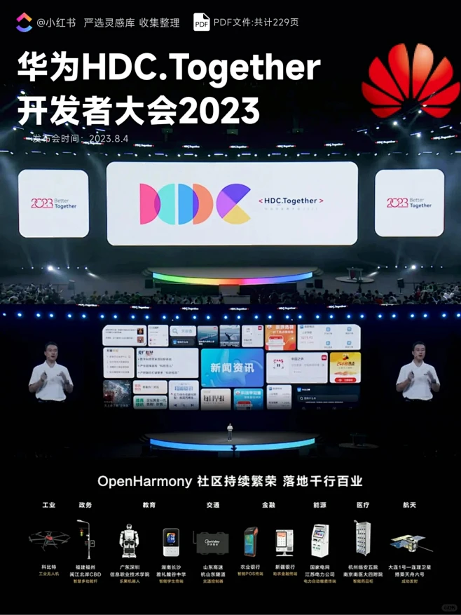 229页！2023华为HDC Together开发者大会PPT_1_严选灵感库_来自小红书网页版-花瓣网
