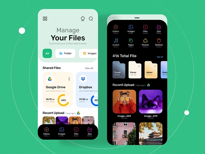 File Manager App UI Animation by Adom on Dribbble-花瓣网