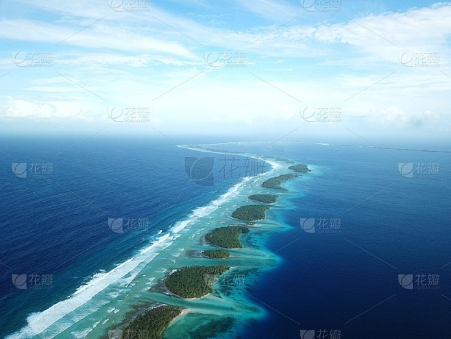 Majuro atoll and Majuro town in Marshall islands