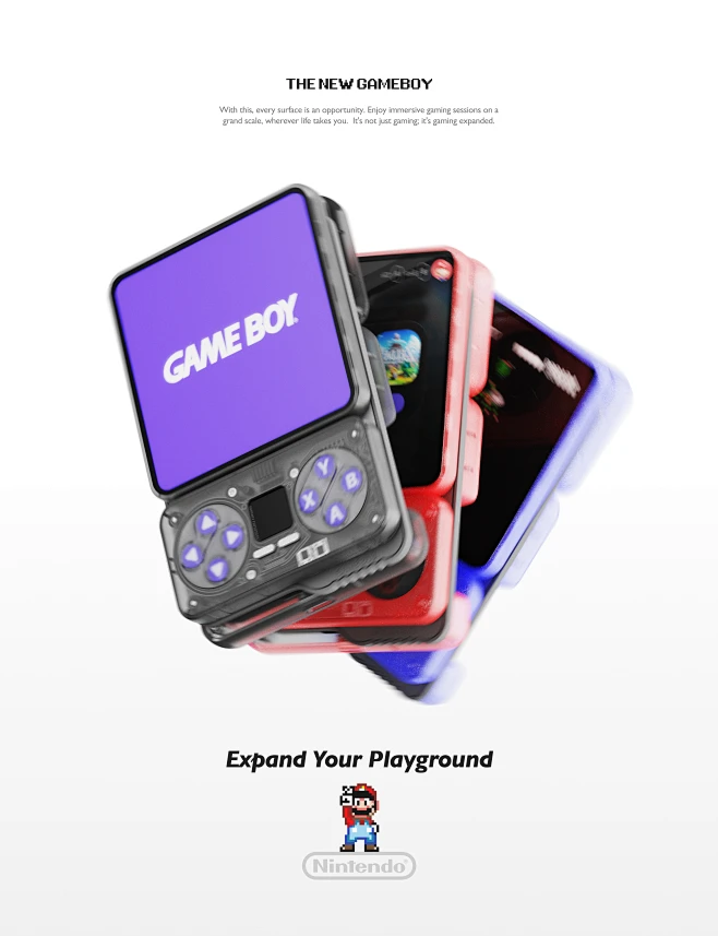game Gaming design branding ux/ui gameboy Nintendo product design ...
