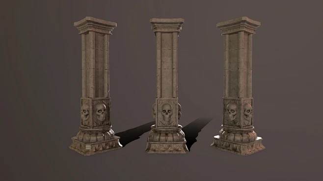 Stone Pillar Material Study-花瓣网