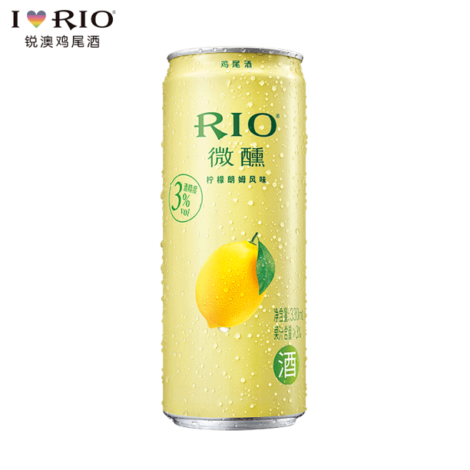 RIO/锐澳 3度微醺系列 柠檬口味330ml单罐装-tmall.com天猫