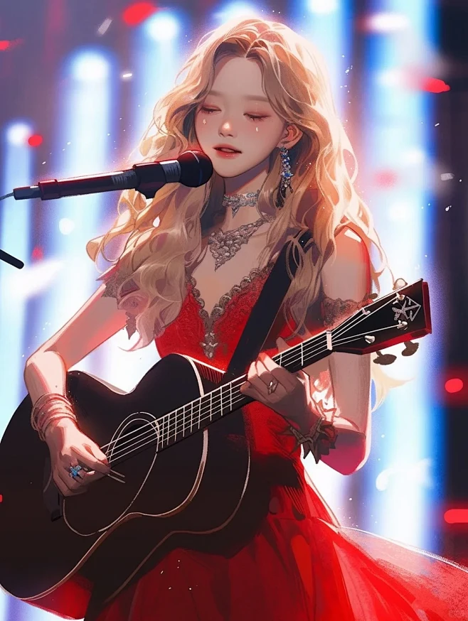 Day44 | AI绘制爱豆舞台神图-花瓣网