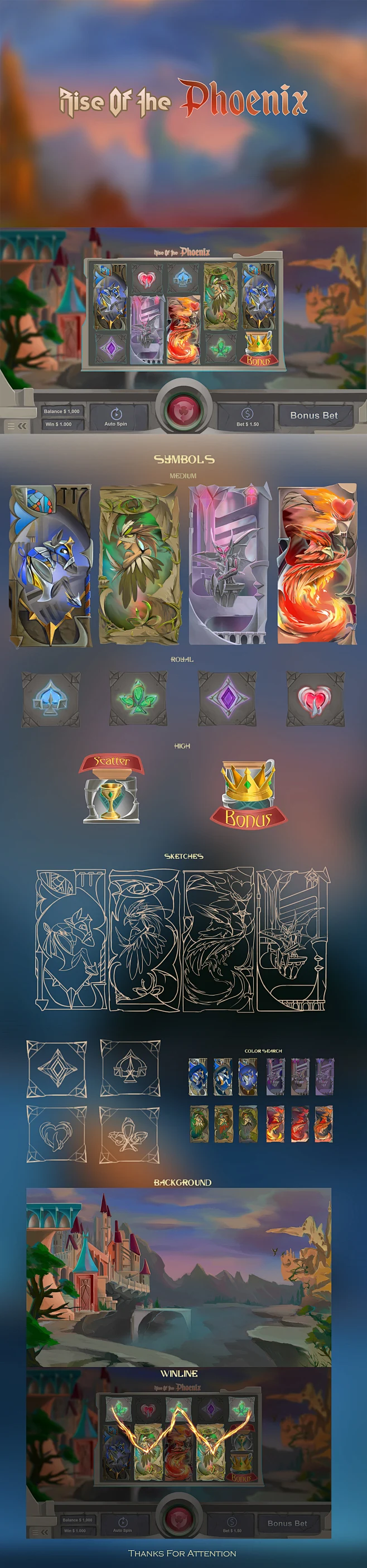 Game Art game design slot-花瓣网