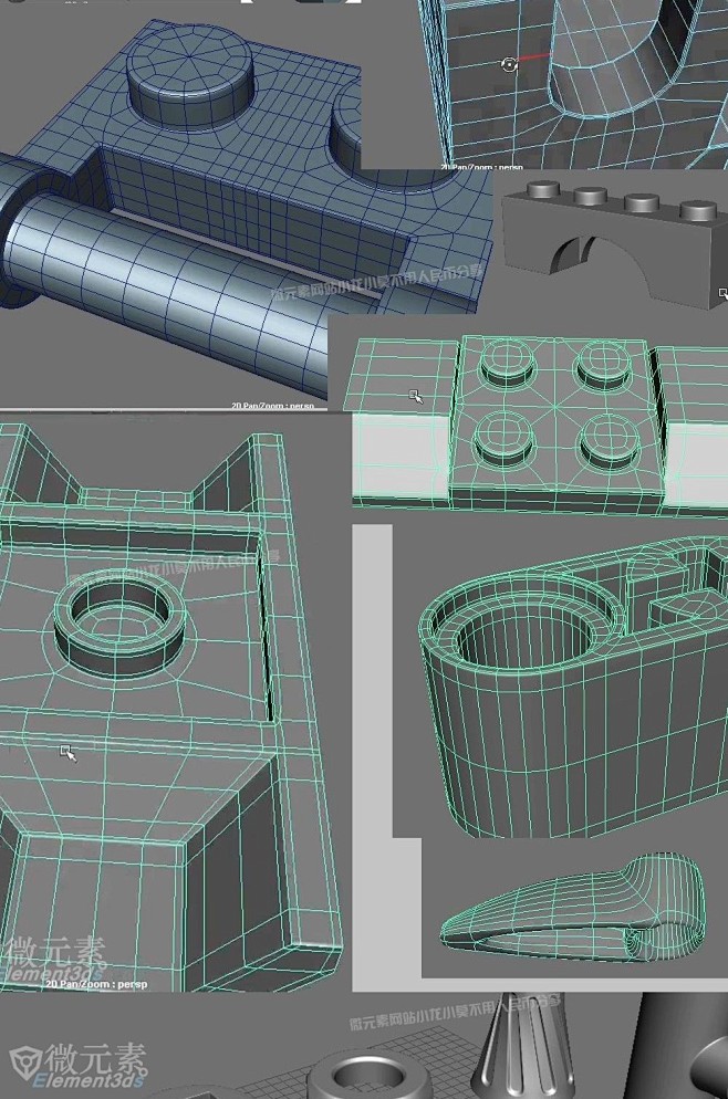 终极布线教程 硬表面细分高精细单体建模 机械零件 maya c4d max通用 讲的太细致 感动-教程下载-微元素Element3ds - Powered by Discuz!