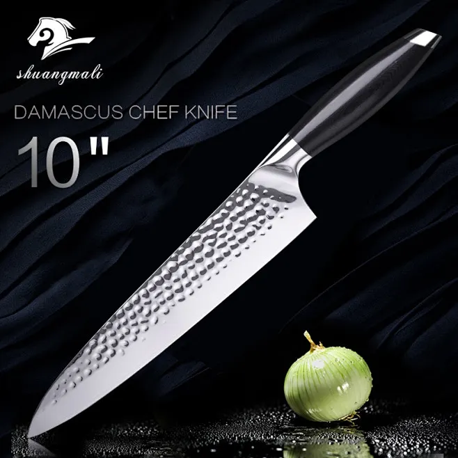 10 Inch 440c Stainless Steel Kitchen Chef Knife - Buy Slicing Knife ...