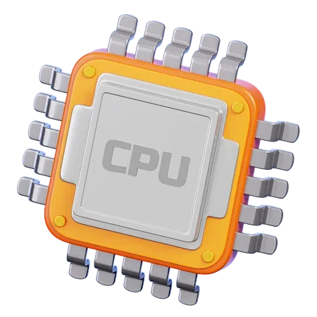 CPU 3D Icon-花瓣网