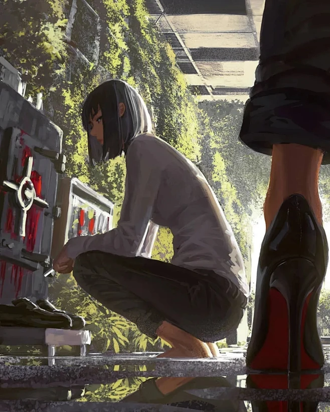 guweiz （Z.W. Gu）：喜爱创作美酷外形的女孩角色，大多有着冷峻的眼神，隐秘于黑夜之中。-花瓣网