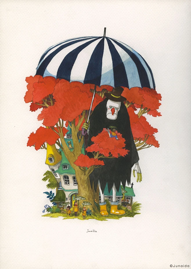 创意，插画，来自日系画师Junaida图片_插画师-Junaida图片素材-花瓣网