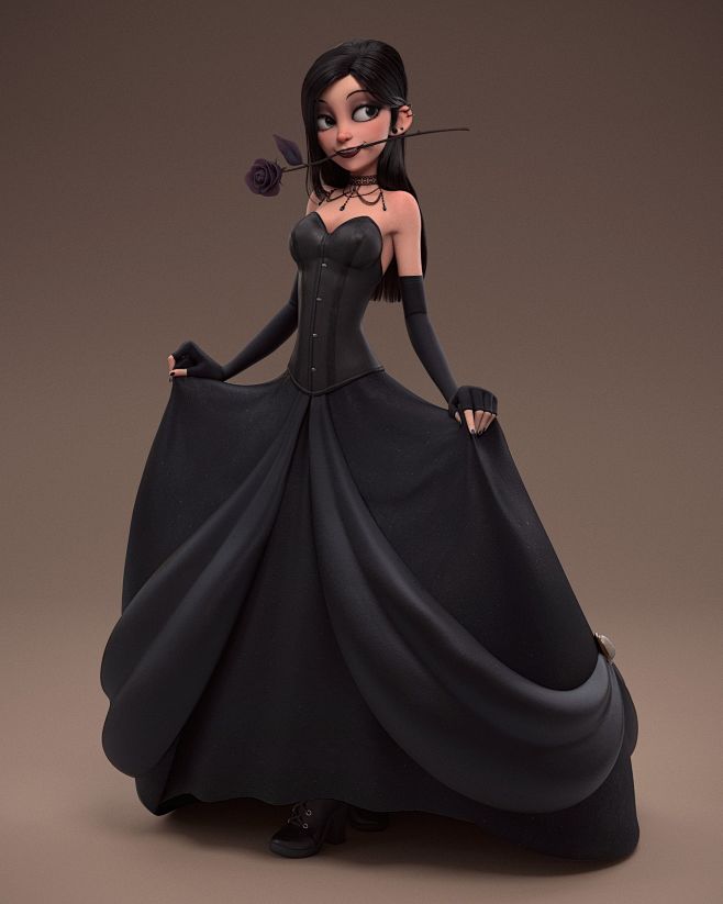 ArtStation - Gothic Princess, Alexandre Corbini