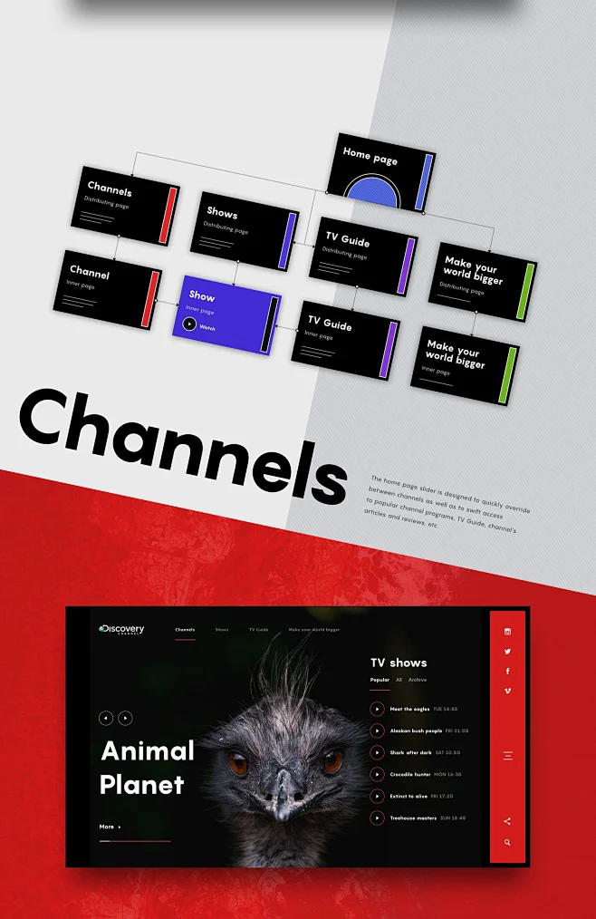 Discovery : That is an animated redesign concept of Discovery channel ...