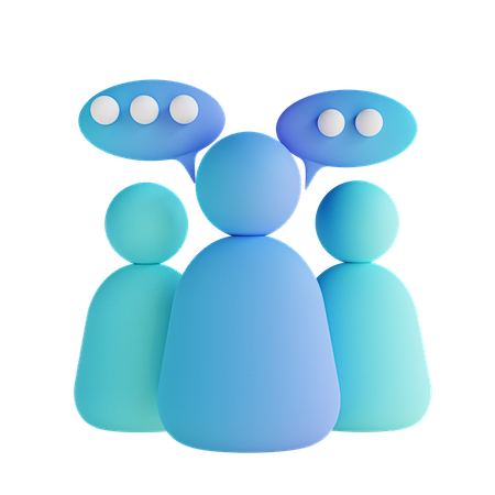 Discussion 3D Illustration