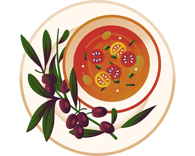 cooking editorial Food green ILLUSTRATION Illustrator minimal Olive Oil ...