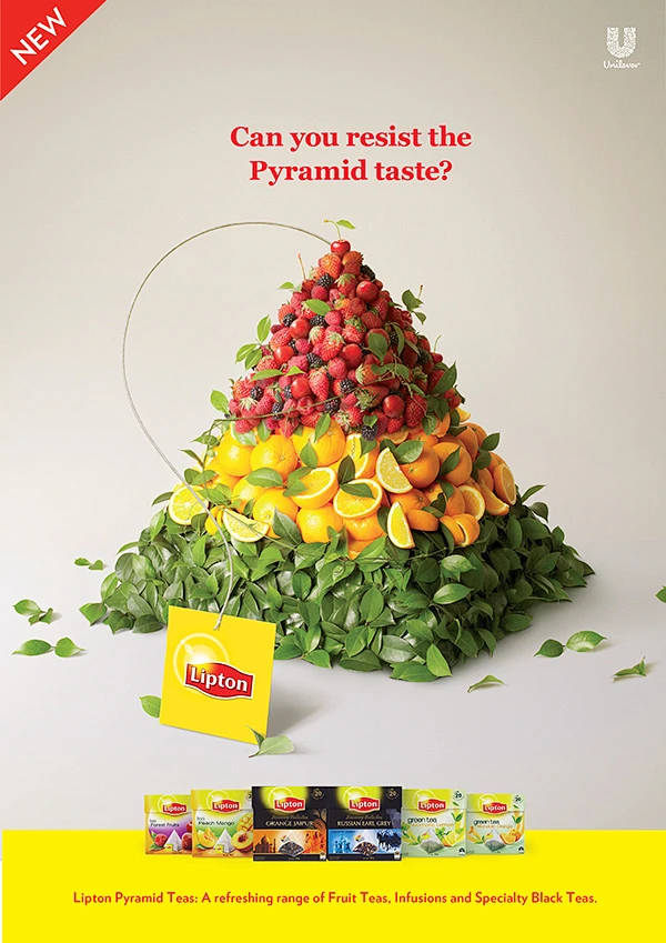Lipton Pyramid Teas : Print ad for Lipton Pyramid Teas.-花瓣网