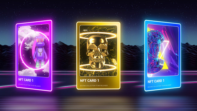 Nft Card 项目 | Behance 上的照片、视频、徽标、插图和品牌-花瓣网