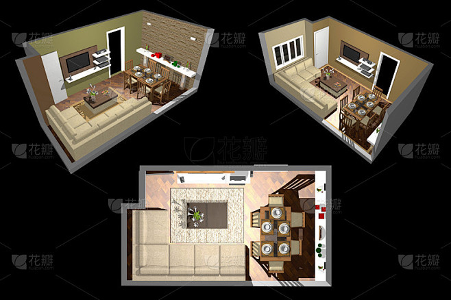 建筑-房间3D视图