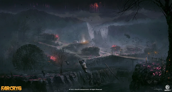 Far Cry 6 DLC Joseph collapse concept art-花瓣网