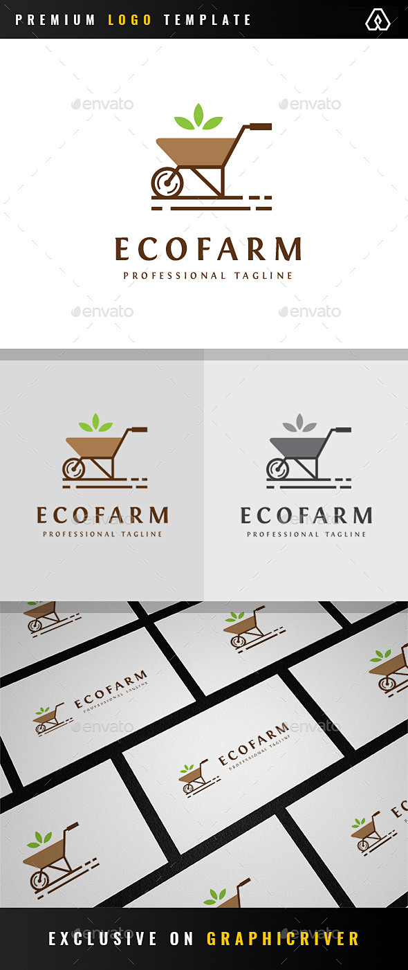 Eco Farm Logo - Objects Logo TemplatesEco Farm Logo - Objects Logo ...