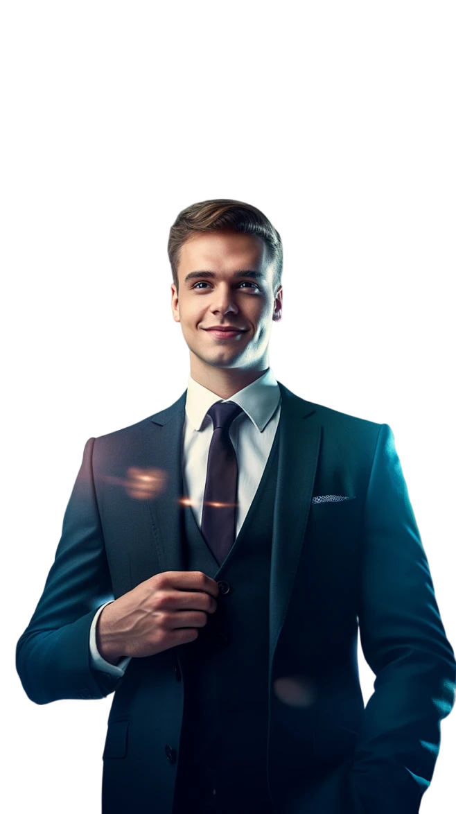 Newreading_Handsome_young_CEO_in_his_mid-20s_in_a_suit_covered ...