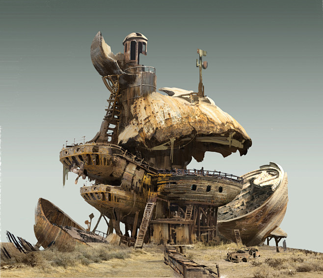 Post apocalypse structure-花瓣网