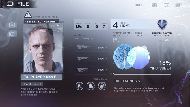 【GUI·EVOLUTION】实验室风格游戏界面设计Game UI of laboratory style-花瓣网