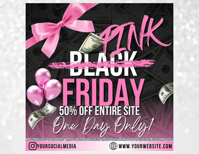 Black Friday Flyer Black Friday Sale Black Friday Sale image 1-花瓣网