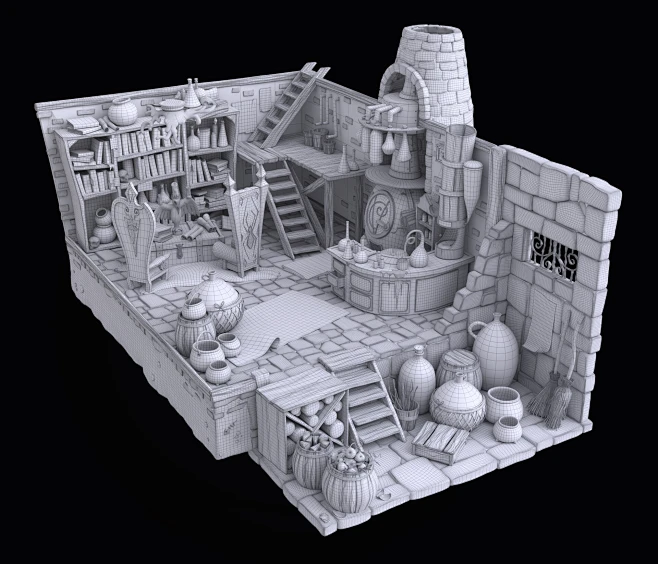 The Alchemist's Lab - 3D-花瓣网