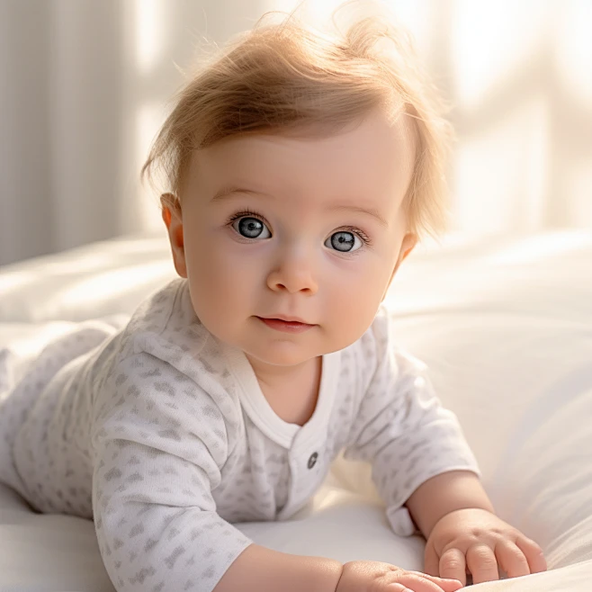 Baby photography, baby upper body close-up, baby cute clothes, simple ...